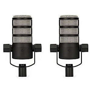 Rode PodMic Broadcast-Grade Dynamic Microphone for Podcast Application, 2-Pack