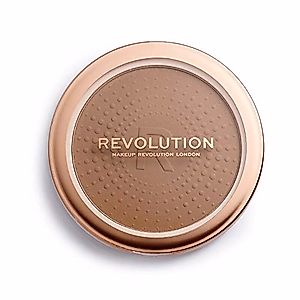 Makeup Revolution Mega Bronzer Powder, Matte Finish, For Light To Deep Skin Tones, Vegan & Cruelty Free, Cool, 0.52 oz/15g