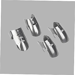 OKUMEYR 4pcs Thumb Protector Peeling Finger Guard Finger Guard Slicing Chef Finger Protector Finger Cutting Guard Finger Cutting Protector Finger Protectors Stainless Knife Guard Anti-cut