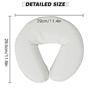 CLORIS Universal Headrest Face Cushion Face Pillow for Massage Tables Massage Chairs Spa Bed(White)