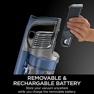 Shark IZ361H Cordless Pet Plus Stick Vacuum with Anti-Allergen Complete Seal, Blue (Renewed)