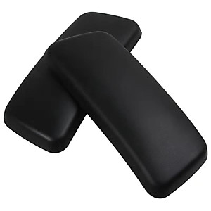M-one New Arm Pads Caps Replacement for Haworth Zody Office Chair 1 Pair Black/Gray (Black)