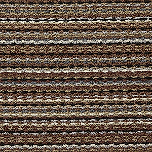 DII Fashion Contemporary Area Rug Non-Skid, Perfect for Bedroom, Living Room, Kitchen, Laundry, Washroom, Mudroom, Loft or Office, 20x30, Multi-Stripe