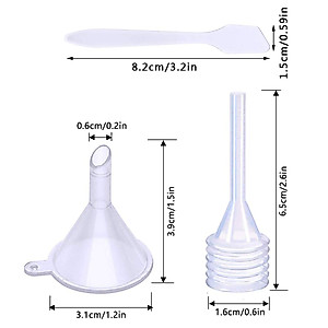 AYWFEY 20 Pcs 8 ml Empty Lip Gloss Tubes + Plastic Funnels + Pipette + Spatula, Refillable Travel Tubes, Clear Lip Balm Tubes, Empty Foundation Tube for DIY Lip Gloss Balm Cosmetic on Travel