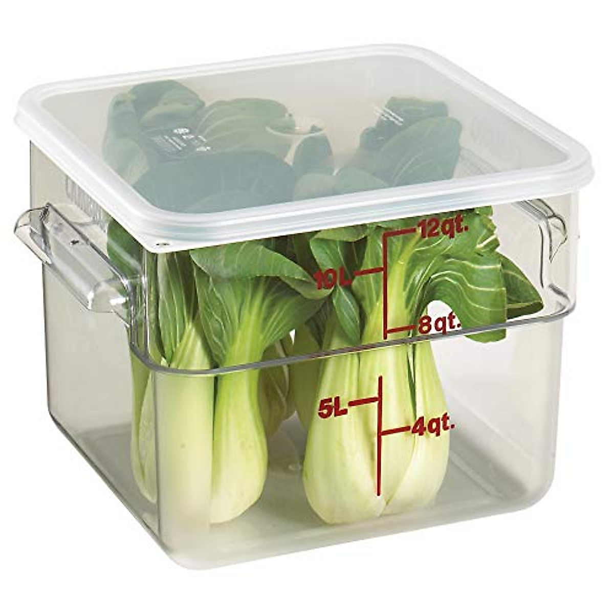 Cambro 12SFSCW135 Cambro Square Container 12 Quart Capacity, Clear