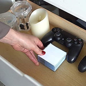 Bravestorming Mover Erase, Stackable and Magnetic Mini Whiteboard on The Palm, 72x72x3mm, Pack of 4 (Pen Included) (Yellow), Art Supplies for School and Office Projects and Presentations