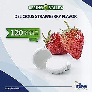 Melatonin Fast-Dissolve Tablets, 5mg by Spring Valley, 120 Ct (2 Pack) Bundle with Exclusive"Have a Great Sleep" - Better Idea Guide (3 Items)