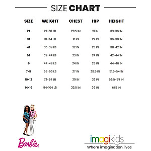 Barbie Little Girls 3 Pack T-Shirts Pink/Black 7-8