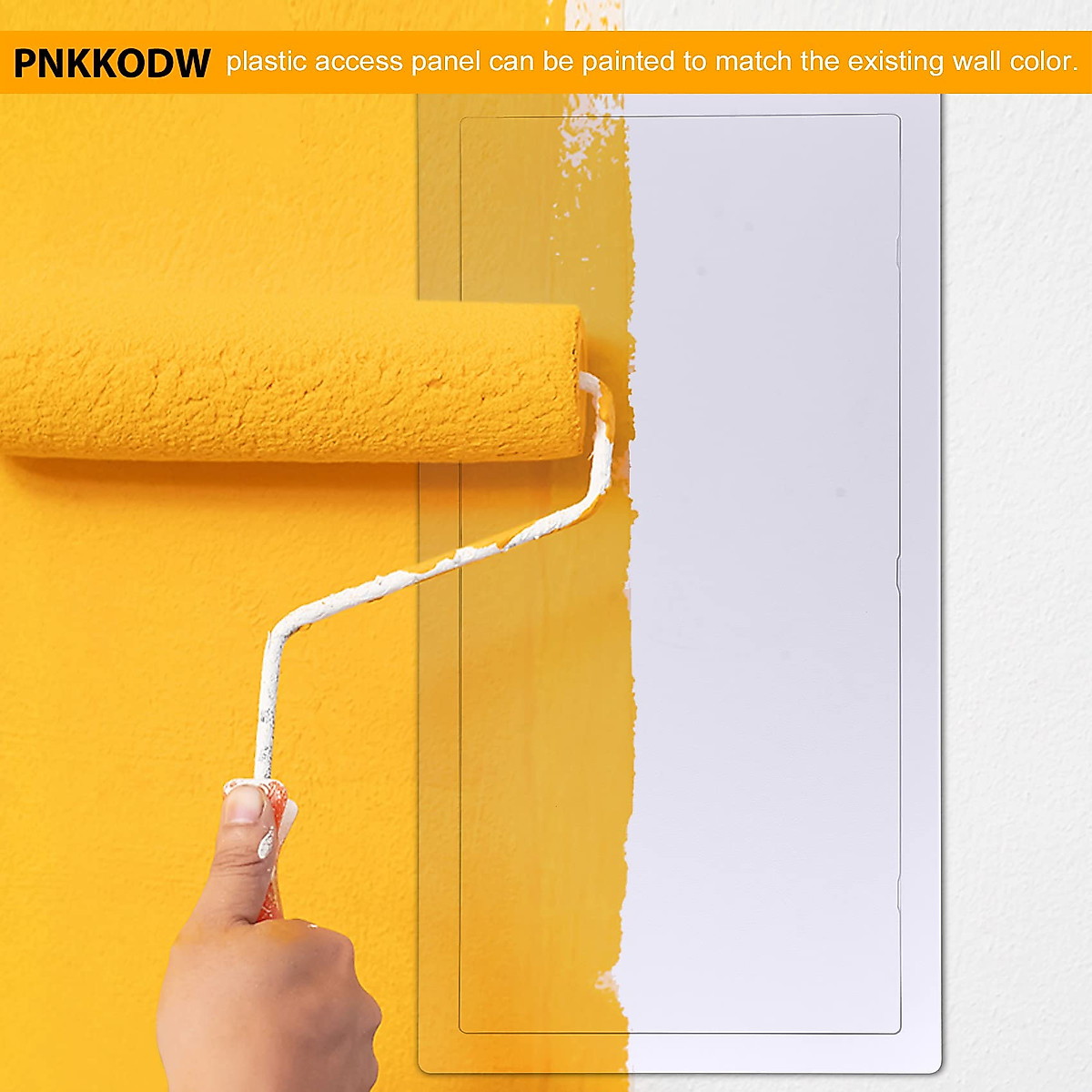 PNKKODW Plumbing Access Panel for Drywall 14 x 29 Inch Plastic Access Door Removable Wall Access Panel Ceiling Reinforced Hinged Durable White