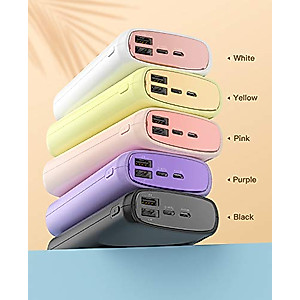 Kuulaa Portable Charger 26800mAh, High Capacity Power Bank, Dual-Input and Dual-Output Battery Pack USB C, Cell Phone Battery Chargers for iPhone, Samsung Galaxy, Google LG & etc