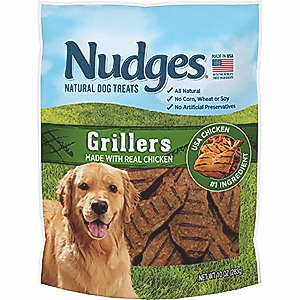 Blue Buffalo Nudges Grillers Natural Dog Treats, Chicken, 10oz Bag
