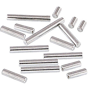 Hilitchi 110 Pcs Dowel Pin Stainless Steel Shelf Support Pin Fasten Elements Assortment Kit - Size Include 5mm x 10mm / 16mm / 20mm / 25mm / 30mm / 35mm / 40mm