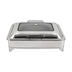 CNCEST 9L Food Warmers for Parties Buffets Electric, Stainless Steel Buffet Server and Warming Tray, Chafing Dish Buffet Set