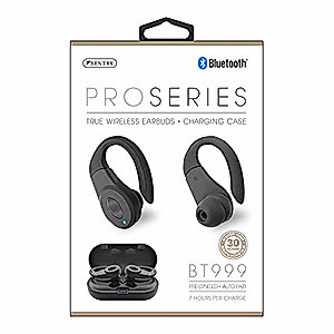 Sentry Industries BT999RG Pro Series Rechargable Bluetooth Earbuds, Rose Gold