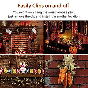 Brick Hook Clips (6 Pack) for Hanging Outdoors, Brick Hangers Fits Queen Size Brick 2-1/2" to 2-3/4" in Height, Heavy Duty Brick Wall Clips Siding Hooks for Hanging No Drill and Nails