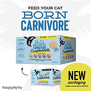 Tiki Cat Wet Food Complements - Hydrating Grain Free Meal Toppers - Variety Pack Recipes 2.1 oz. Servings 10 Pack