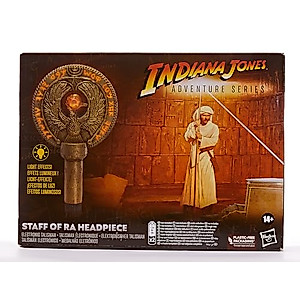 Indiana Jones and The Raiders of The Lost Ark Adventure Series Staff of Ra Headpiece Electronic Roleplay Talisman Costume Cosplay (F8033)