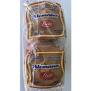 Alemana Lido tradicional pan salvadoreño Paquete de 600g con 12 unidades, 21.16 Fl Oz