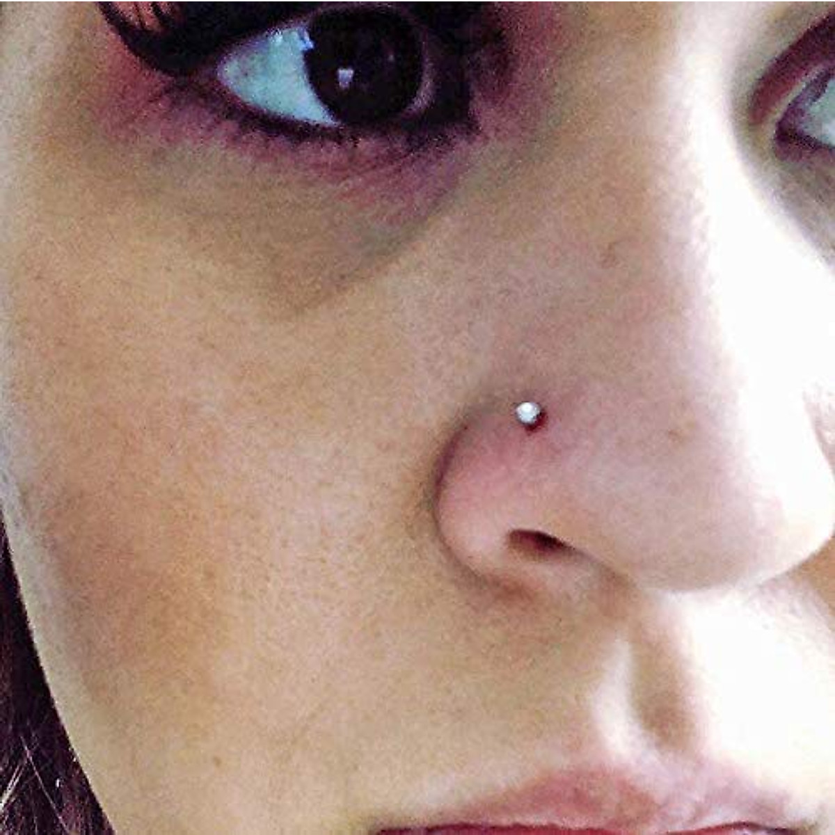 XUKEKOY 2 Pack Safety Self Piercing Gun Kit with Stud for Ear Nose, Painless (White)