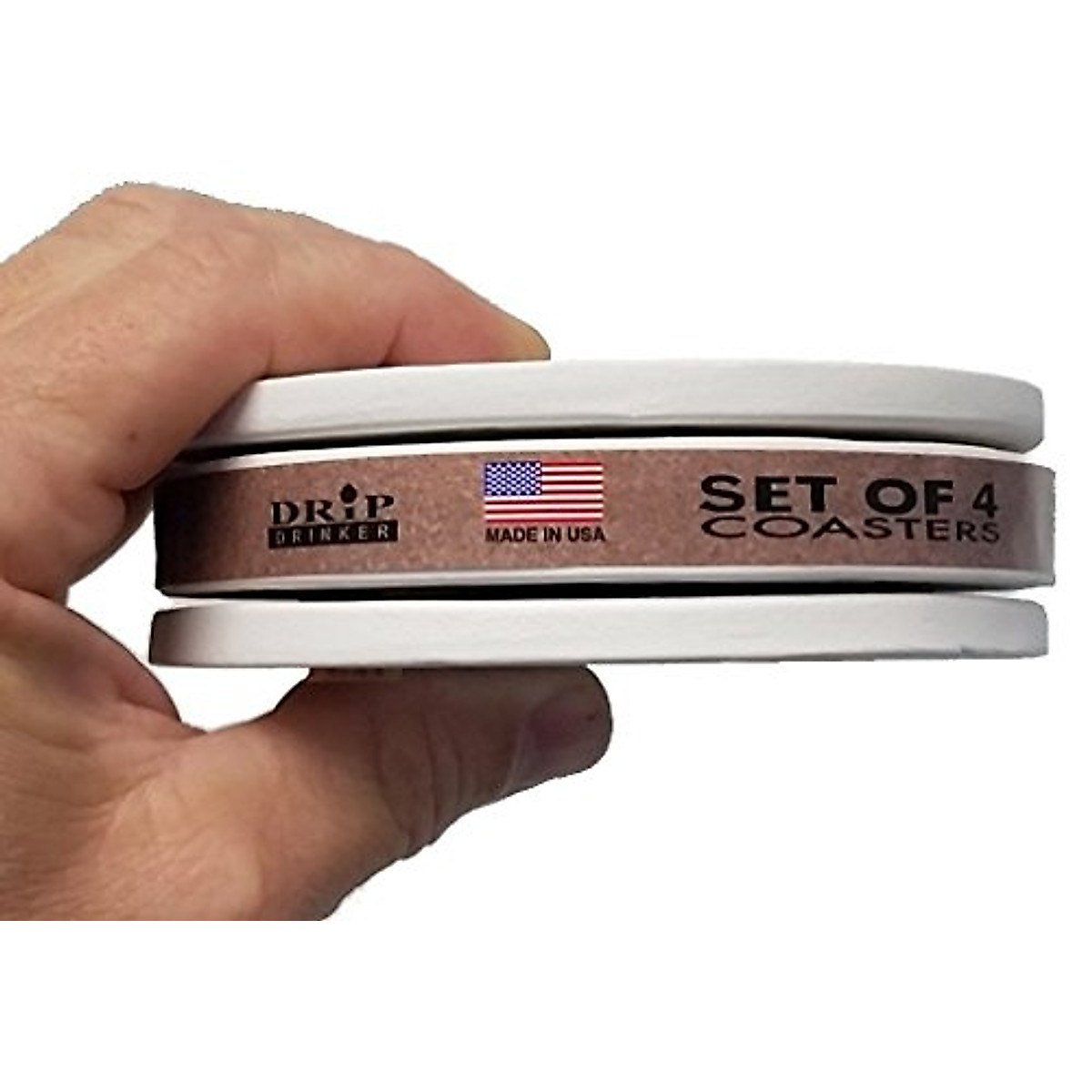 Mixed Shells Absorbent Drink Coaster set - Handmade by McCarter Coasters - 4.38 inch (4pc)