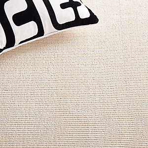 SAFAVIEH Revive Collection Area Rug - 8' x 10', Ivory, Solid Design, Non-Shedding & Easy Care, Ideal for High Traffic Areas in Living Room, Bedroom (REV102A)