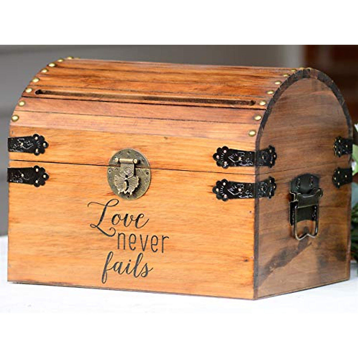 Love Never Fails Wedding 1st Corinthians Wedding Card Box