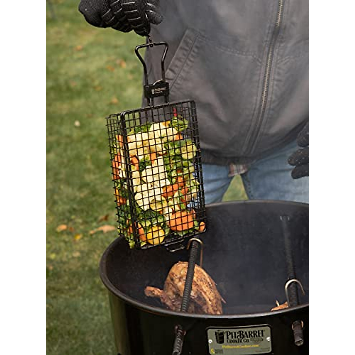 Pit Barrel Cooker Co. AC1014VAL 3 Value Pack Smoker Hangers, Black