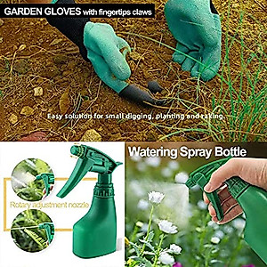 Garden Tools Set,Gardening Tools for Woman Man Gardening Kit 11 Pieces,Gardening Tools for Gardening Gifts,Heavy Duty Aluminum Hand Tool,Handle Gardening Planting Tool Set with Apron,Storage Tote Bag