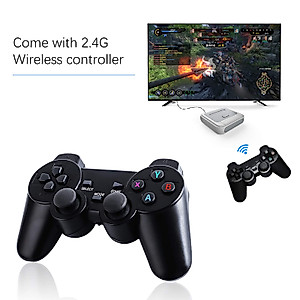 DIKDOC Video Game Console Emulator Console Arcade Emulator Kids Retro Game Console Pre-Install 41,000 Games ROM HDMI Output 128G Mini Portable Support NES/N64/PS1/Sega Console