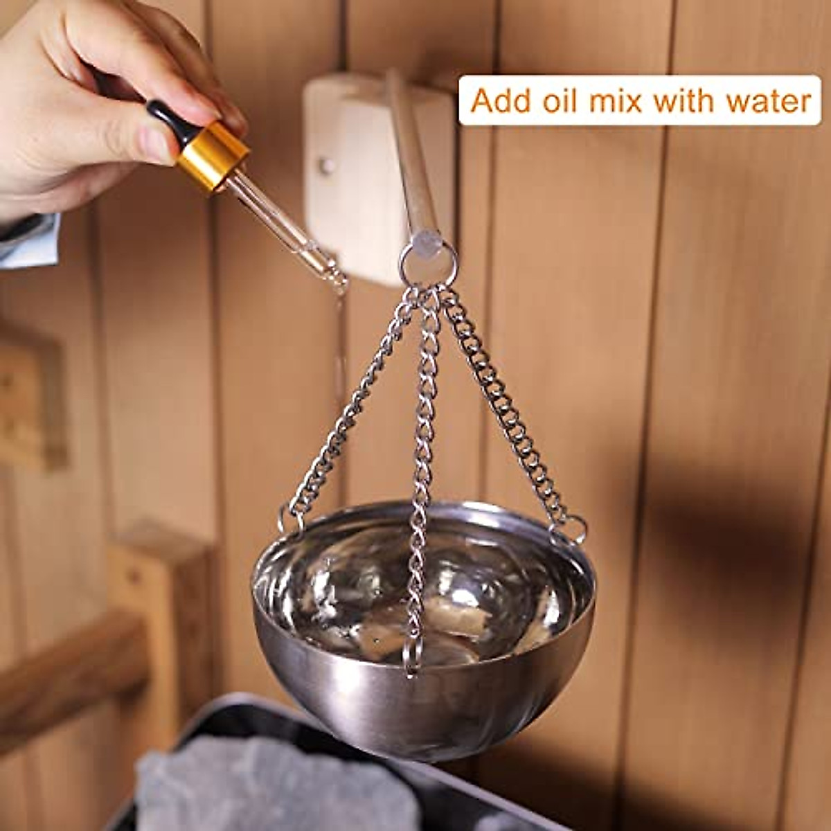 Vindar Sauna Oil Cup Sauna Aromatherapy Oil Holder Essential Oil Fragrance Diffuser Bowl for Sauna and Spa