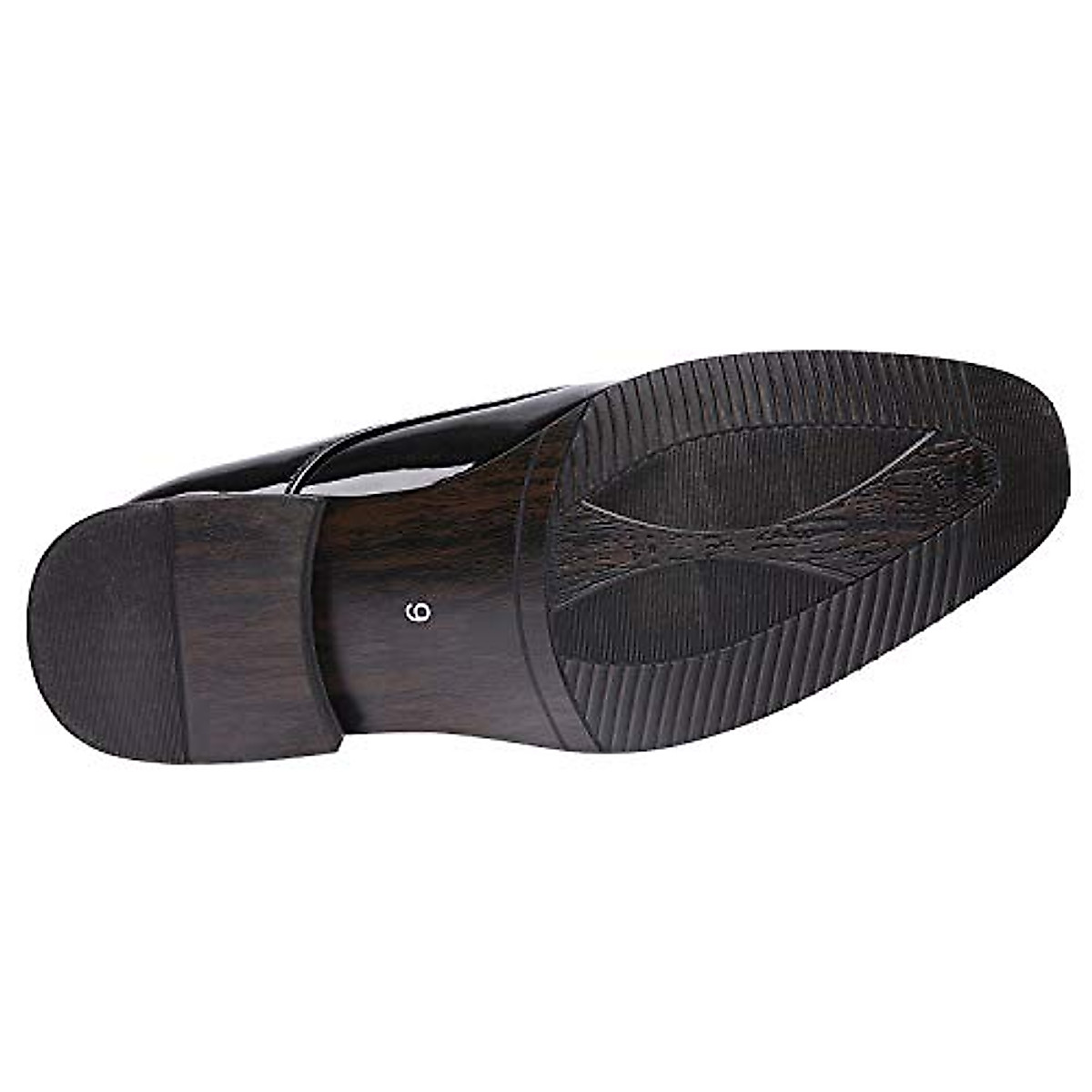 Bruno Marc Men's Faux Patent Leather Tuxedo Dress Shoes Classic Lace-up Formal Oxford Black 11 M US CEREMONY-06