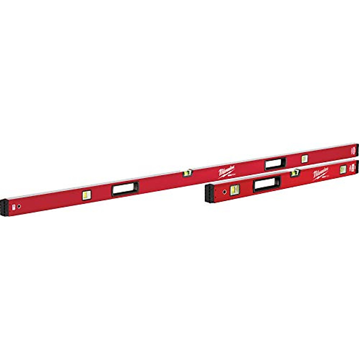 Milwaukee Accessory 78 Inch/32 Inch Redstick Magnetic Box Level Jamb Set