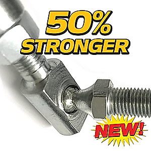 HD Switch - Adjustable Improved LH/RH Steering Drag Link Set fits 532194740 & 532194741 for Husqvarna Craftsman Murray Dixon Jonsered Poulan Pro AYP EHP WeedEater 194740 194741 - Dust Caps Included!