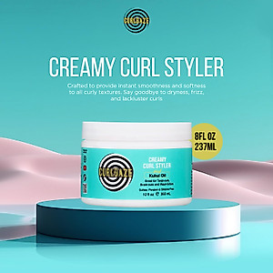 Curldaze Ultra Moisture Creme with Kukui Oil, Vitamins A, C, and E. Moisturizing and Styling Curl Creme for Curly Hair, Great for Twist-Outs, Braid Outs, Wash & Gos, Shines, Intensely Moisturizes