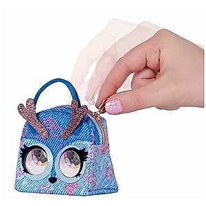 Purse Pets Micros, Denim Deerie Stylish Small Purse with Eye Roll Feature, Kids Toys for Girls Aged 5 and up