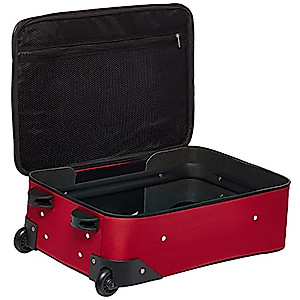 AMERICAN TOURISTER Fieldbrook XLT Softside Upright Luggage, Red/Black, Carry-On 21-Inch