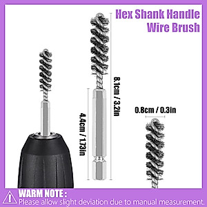 CABAX Golf Clubs Head Hosel Brush Wire Brush Cleaning Tool Electric Drill Wire Brush for Iron and Wood Black, 2 Pcs