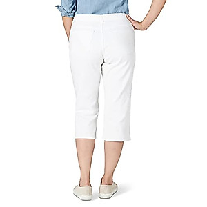 Lee Women's Relaxed Fit Capri Jean White 16