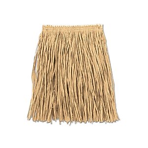 Beistle Womens Adult Mini Skirt Hula Girl Halloween Costume Accessory, Natural, Adult US