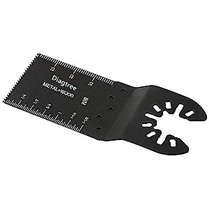 Diagtree 50Pack Bi-Metal multitool blade Oscillating Multi Tool Quick Release Saw Blades for Fein Multimaster, Dremel Multi-Max, Dewalt, Craftsman, Ridgid, Makita, Milwaukee, Rockwell (50pcs Bi-Metal)