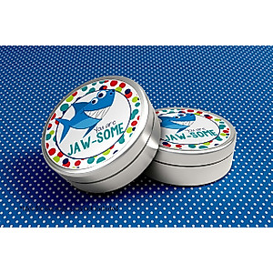 You are Jaw-Some Shark Appreciation & Encouragement Sticker Labels, 40 2" Party Circle Stickers by AmandaCreation, Great for Teachers, Co Workers, Employees and Anyone Who Needs to Feel Appreciated