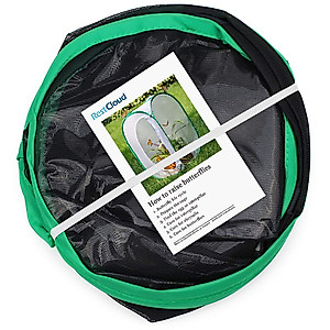 RESTCLOUD 36" Large Monarch Butterfly Habitat, Giant Collapsible Insect Mesh Cage Terrarium Pop-up 24 x 24 x 36 Inches