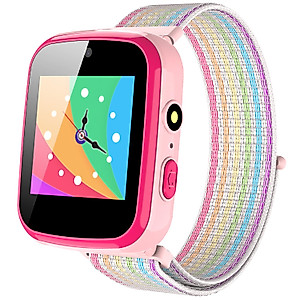 Vakzovy Smart Watch for Kids Gift for Girs Toys Age 6-8, with Video Camera Music Audiobook Games Kids Watches for Girls Ages 8-10 Educational Birthday Gifts for 5 6 7 8 9 10 Year Old Girls