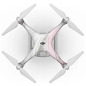Design Skinz Design Skinz Mixtured Pink and Gray Textured Marble Full-Body Wrap Decal Skin-Kit Compatible with The Drone DJI Spark