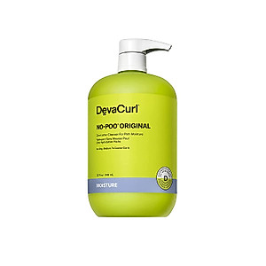 DevaCurl No-Poo Original Zero Lather Cleanser For Rich Moisture, Fresh Rose, 32 Fl Oz