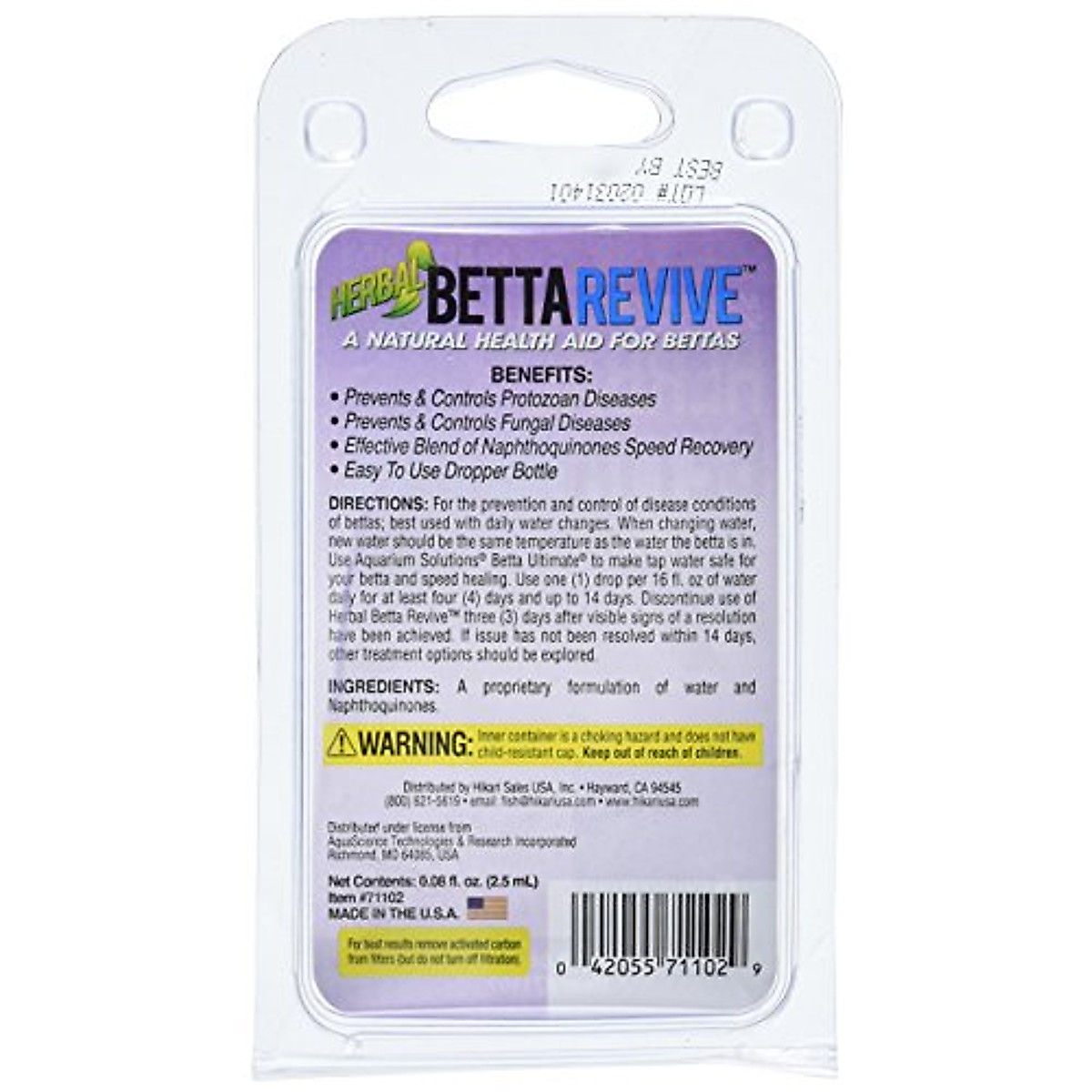 Hikari 330339 Herbal Betta Revive, 0.08 fl. oz.