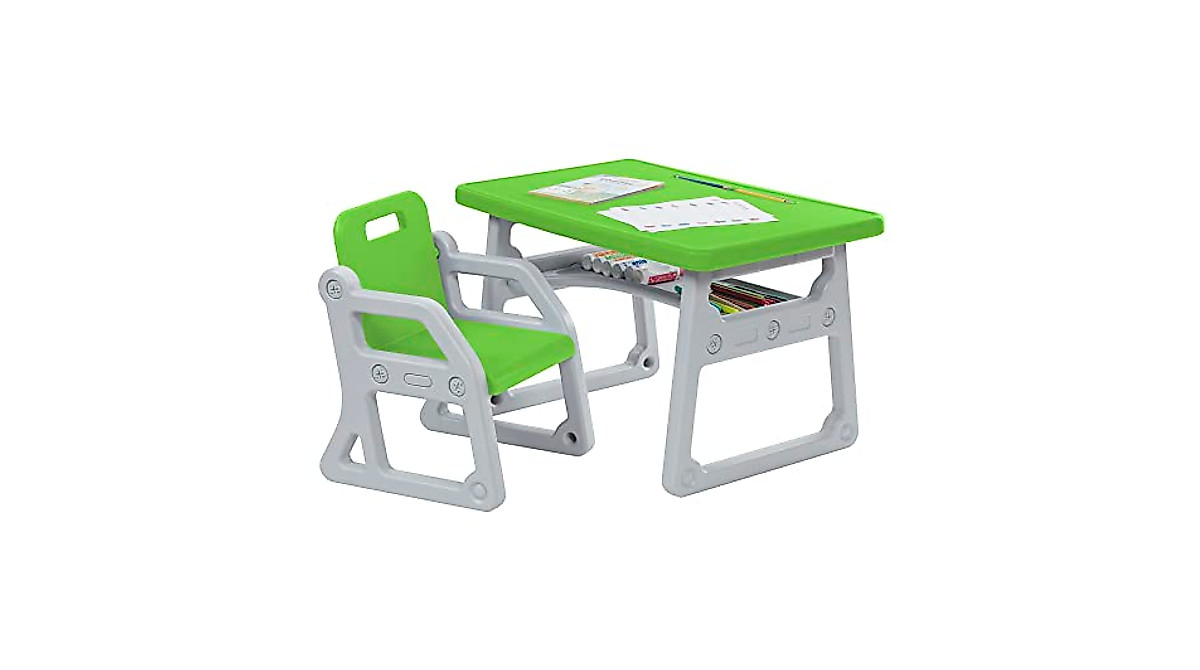ECR4Kids Toddler Desk & Chair Set - Safe Kids Furniture