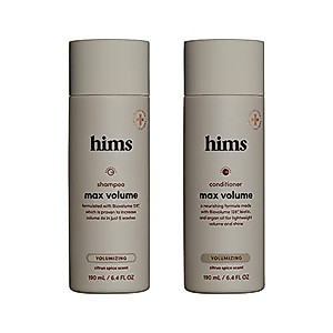 Hims Max Volume Shampoo & Conditioner Pack - Volumizing Shampoo and Conditioner for Men - Citrus Spice - Men's Natural Shampoo & Conditioner - 2 x 6.4 fl oz Bottles