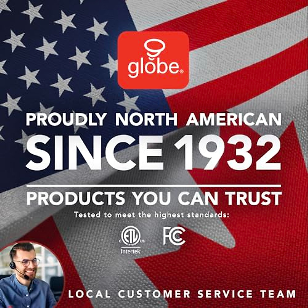 Globe Electric 50589 Color-Changing A19 LED Smart Light Bulb, 2.4 GHz Wi-Fi, 60W Equivalent 800LM, Works with Alexa Only, 1-Pack