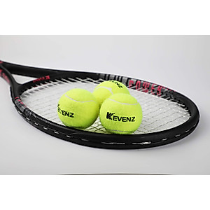 KEVENZ Professional Tennis Balls, Highly Elasticity, More Durable, for Competiton and Training, Pack of 12 (Green-4Cans, 12 Balls)